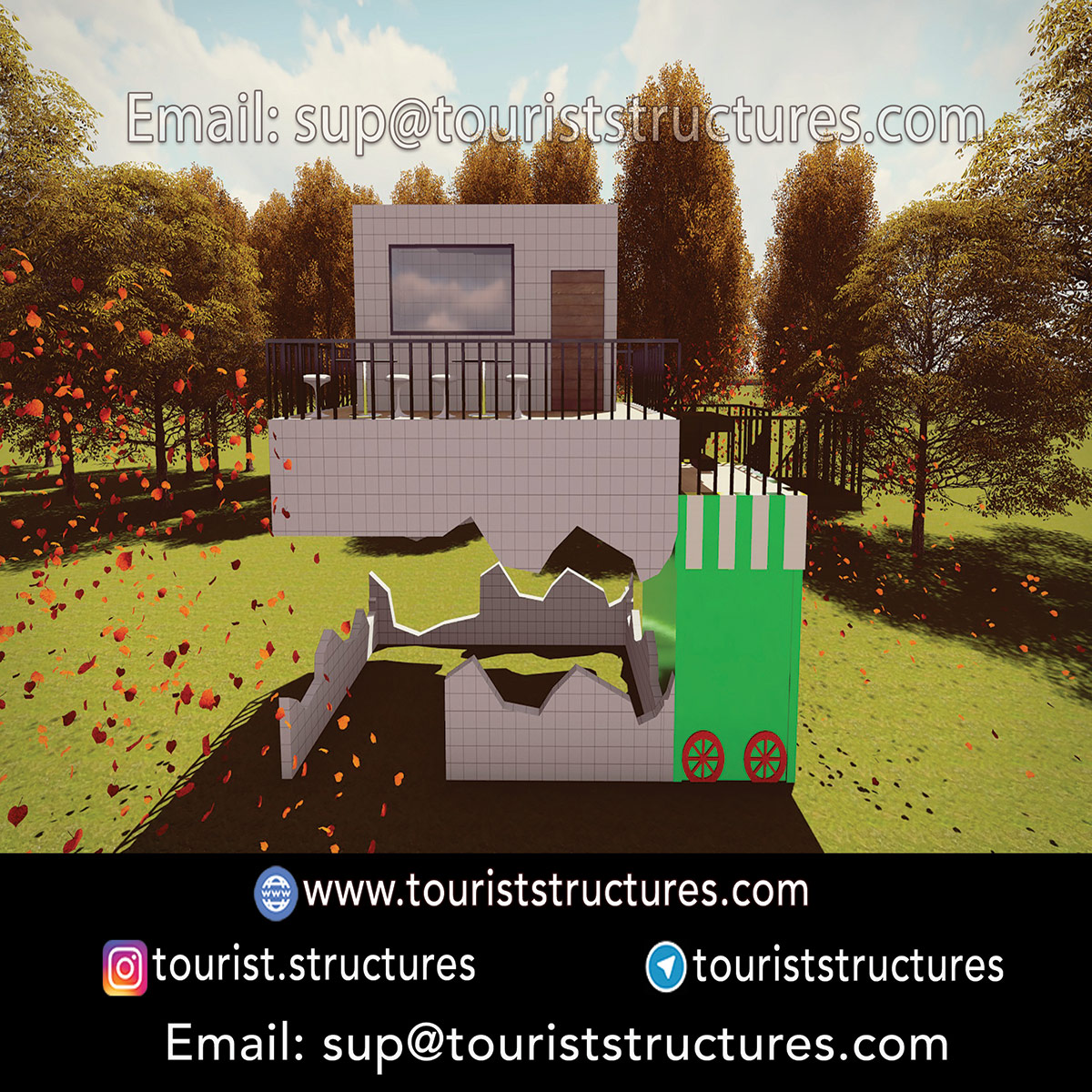 suspended building | Pasargad Aria Gostar Khavaran Company